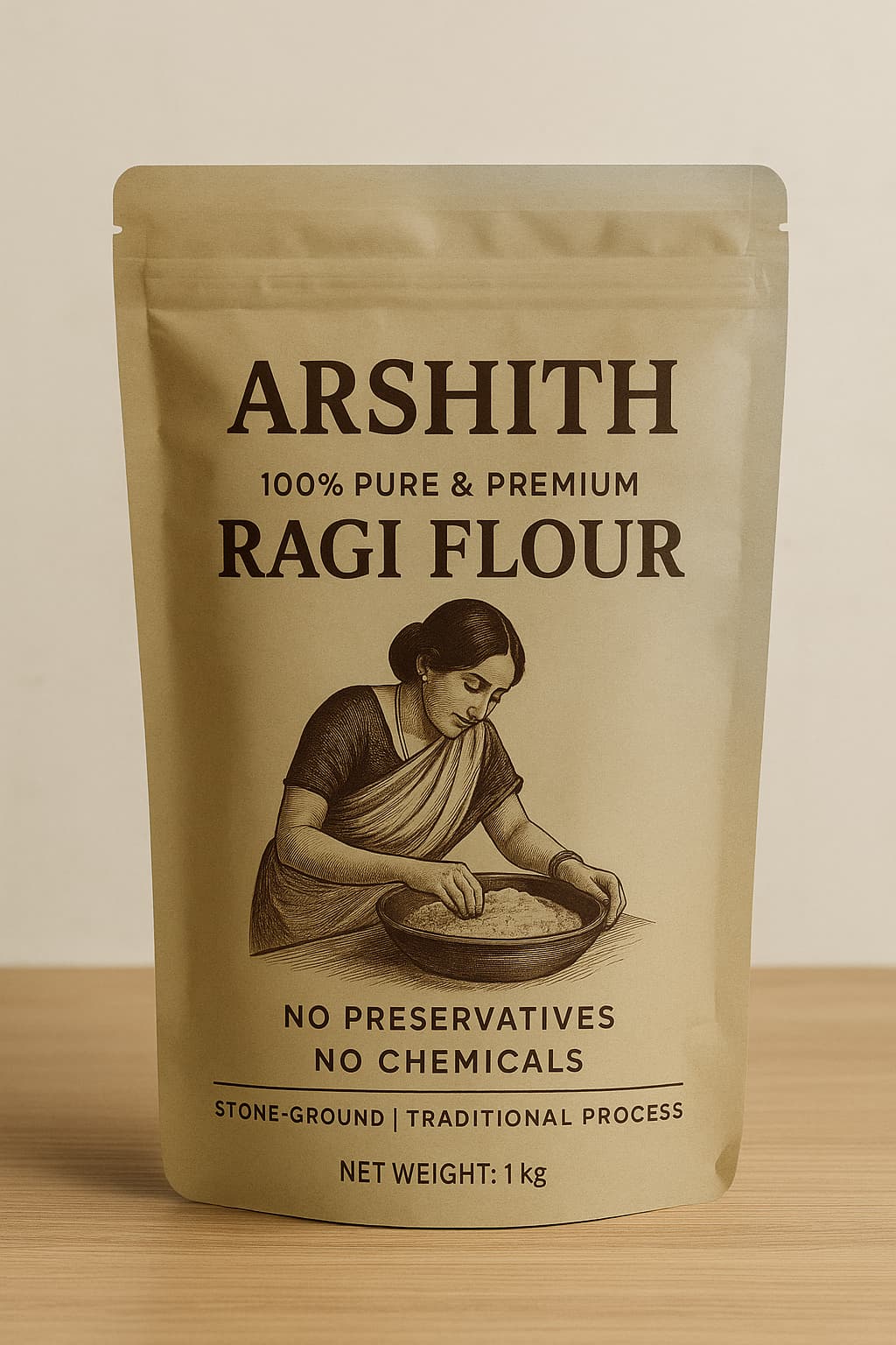 Finger Millet Flour(Ragi) (Premium Quality) – Arshith Fresh